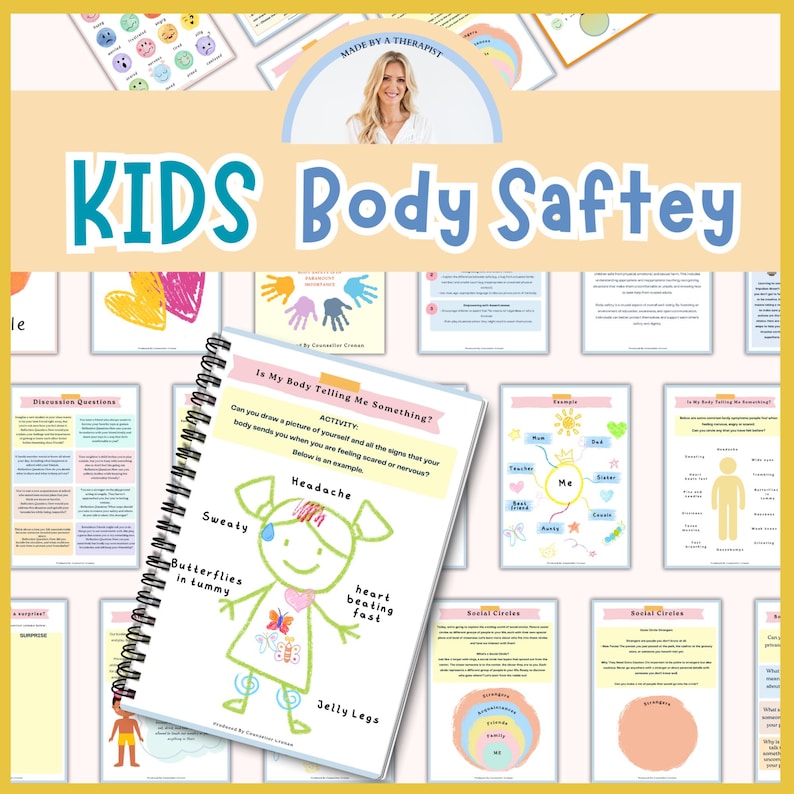 Body Safety Rules Workbook, Child Protection. Parenting Support ...