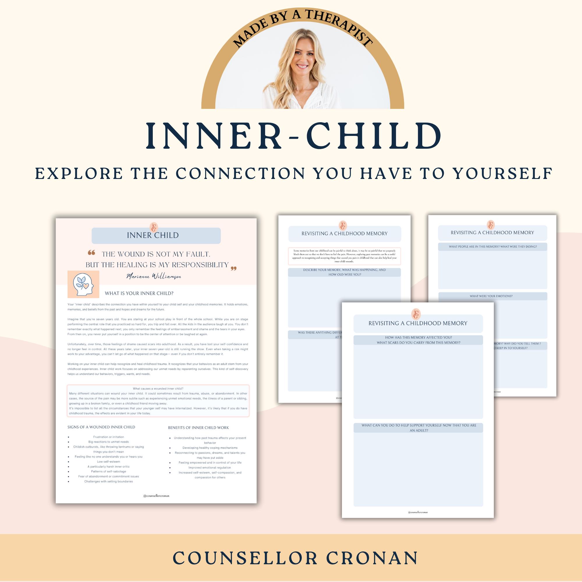 Self-love Journals. Guided Therapy Workbooks. Healing. Inner Child ...