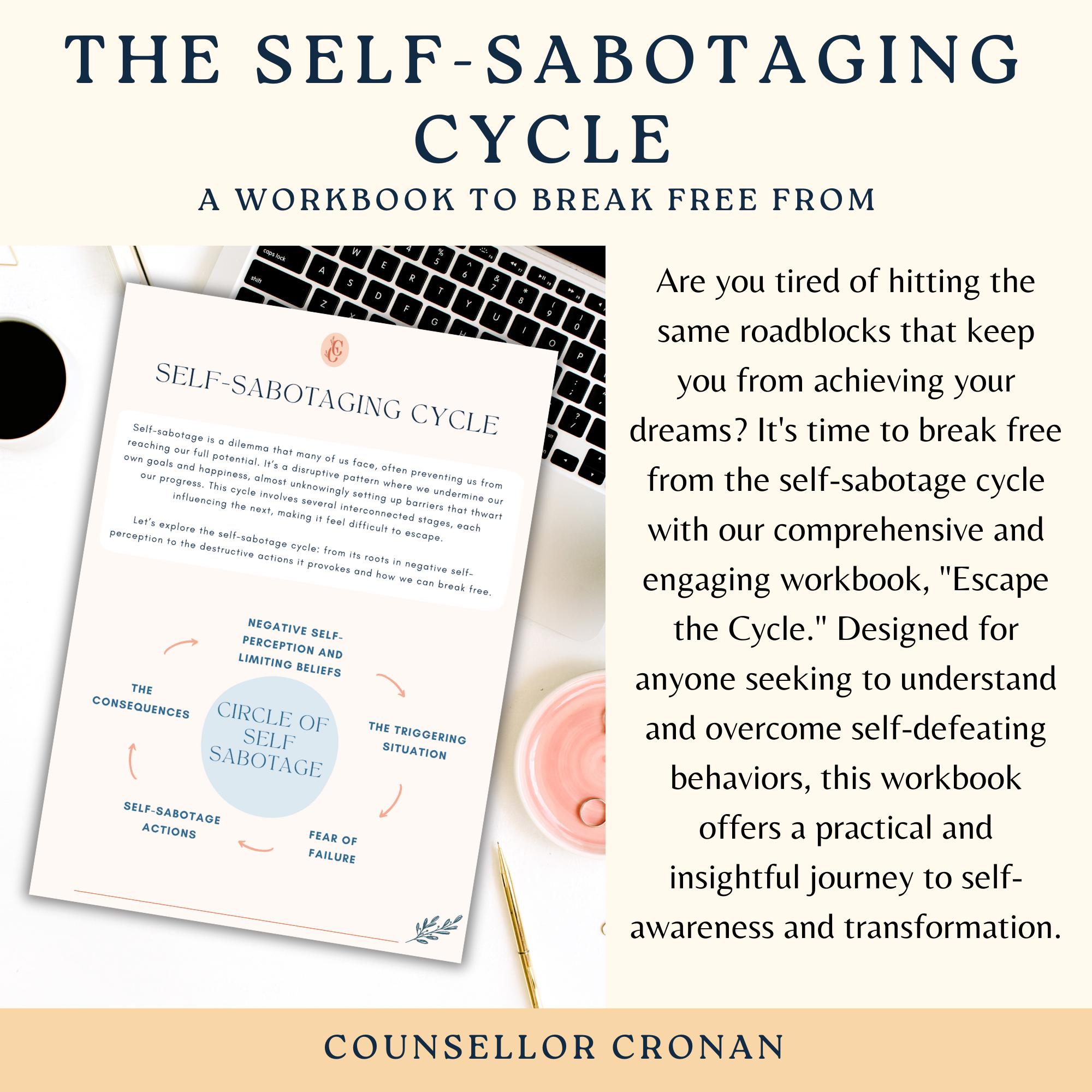 Self Sabotage Worksheets, Fear of Intimacy Quiz, Self Esteem, Therapy ...