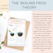 The Boiling Frog Theory Self-help Worksheets Therapy - Etsy