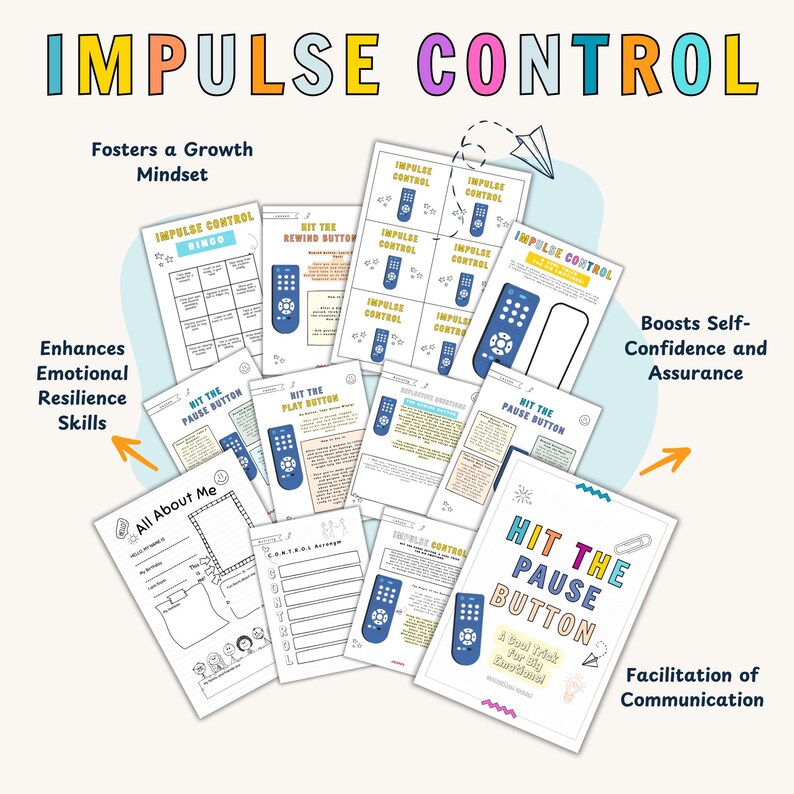 Impulse Control Workbook for Kids Aged 8-17 - Etsy Australia