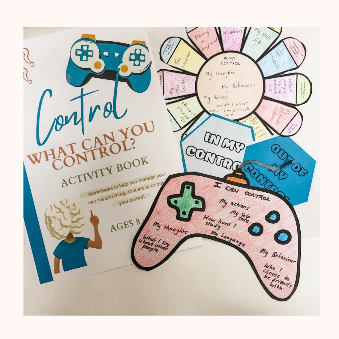 Circle of Control Activity Book Worry Book Worry Worksheets - Etsy