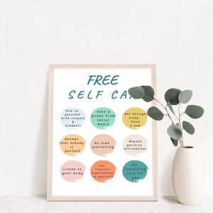 Self Care Poster Therapy Office Decor Therapy Wall Art - Etsy