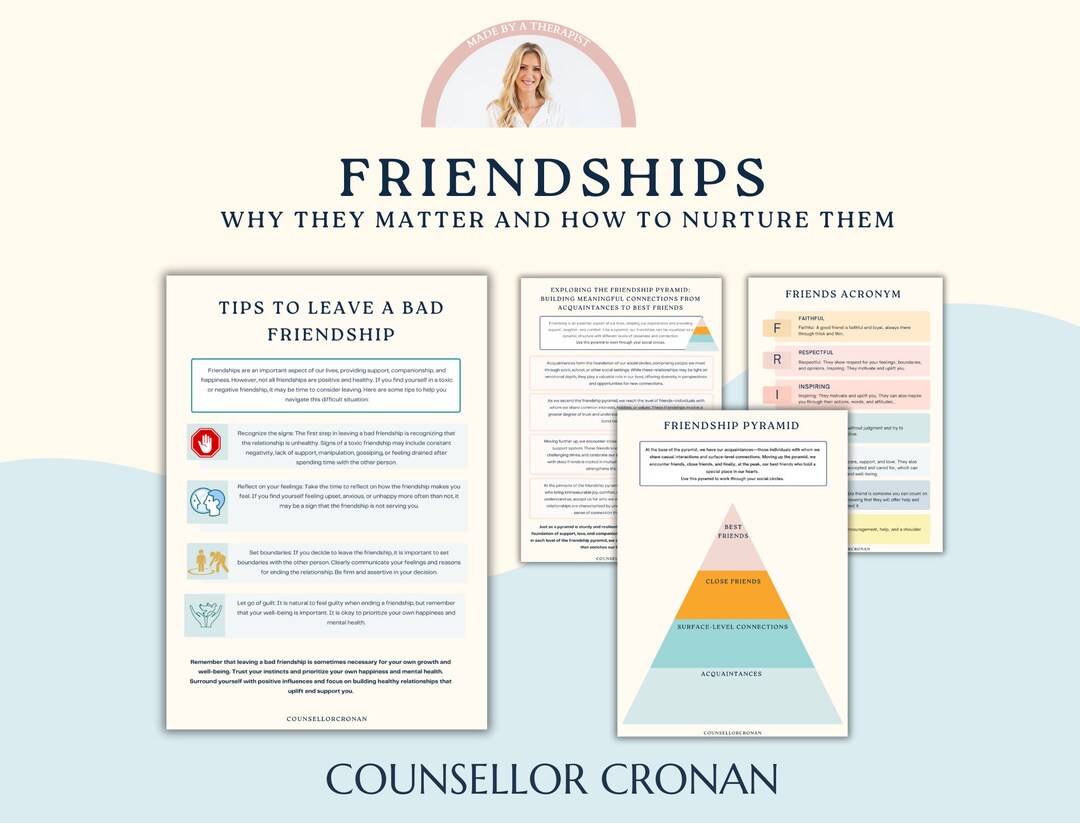 Friendship Coaching Workbook. Relationship Journal. Social Skills ...