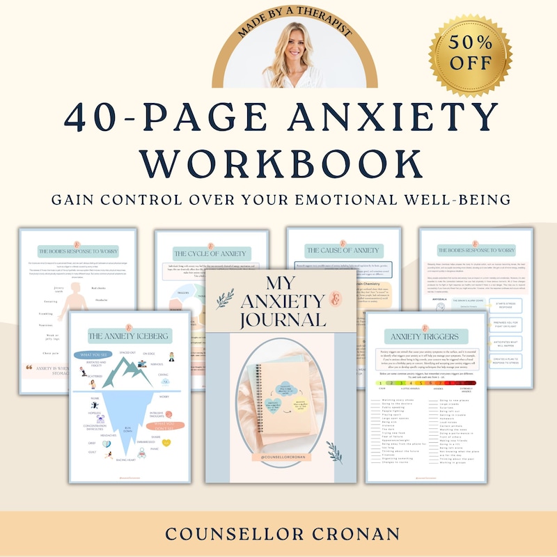 Anxiety Worksheets Adult - Etsy UK
