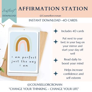 Positive Affirmation Cards Therapy Office Decor Calming - Etsy