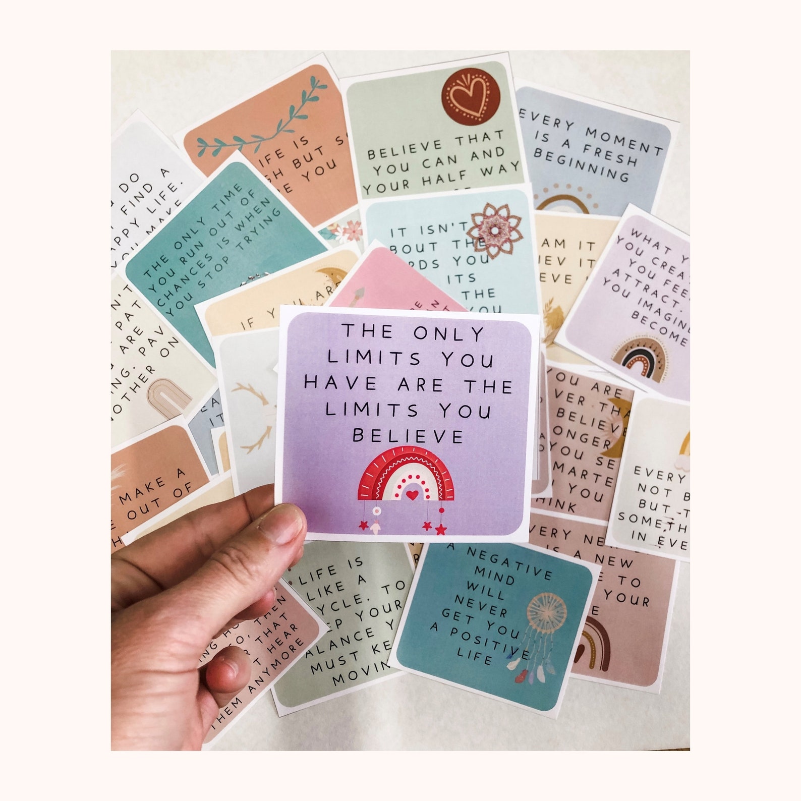 Inspirational Quote Cards Mindfulness Cards Inspirational - Etsy