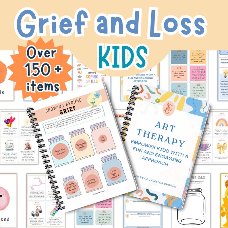 Grief and Loss Bundle for Kids and Teens, Coping Skills Resources ...