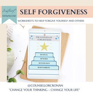 Self Forgiveness Worksheet Digital Download Journal PDF Self - Etsy