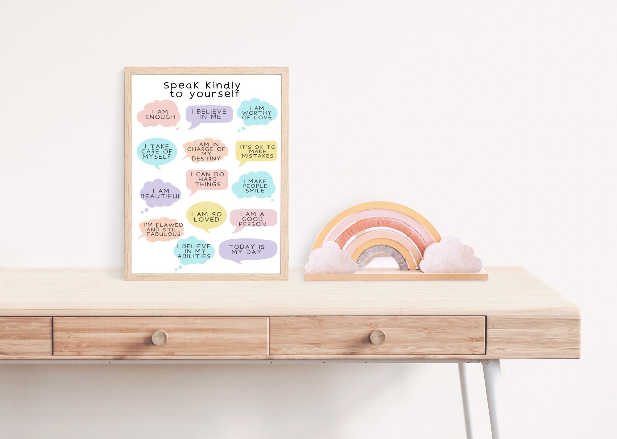 Positive Affirmations Print Positive Print Feelings Poster - Etsy