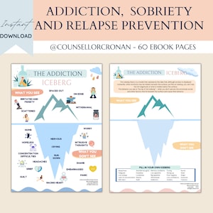 Sobriety and Addiction Worksheets Digital Download Addiction - Etsy