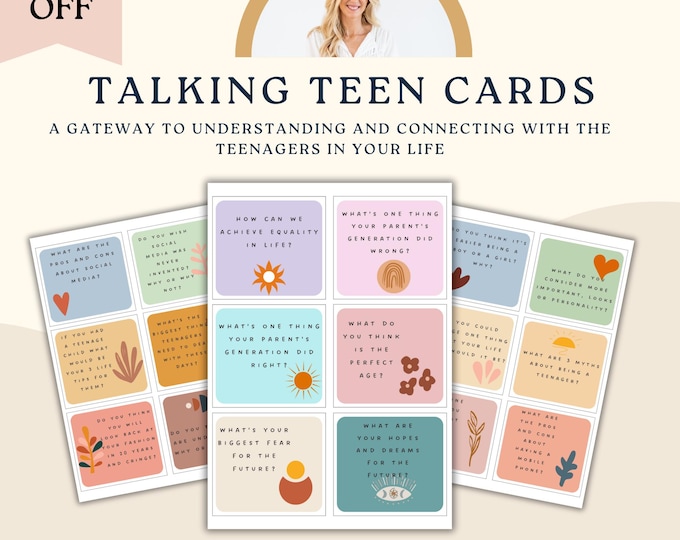 Teen Therapy Question Cards: Conversation Starters - Etsy Canada