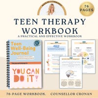 Teen Therapy Mega Worksheet Bundle, Therapy Workbook, Therapist Journal ...