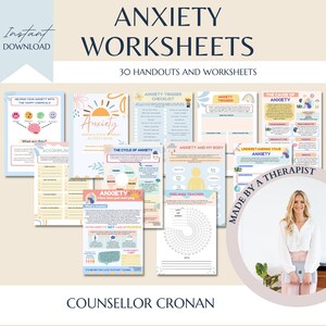 Therapy Worksheet Bundle, Psychology Resources, Inner Critic ...