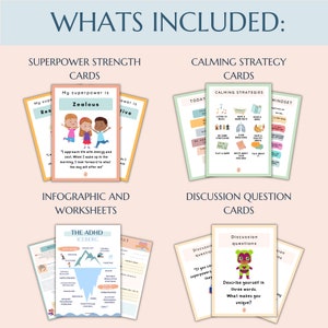 ADHD Superpower Strength Cards, Executive Functioning, ADHD Coping ...