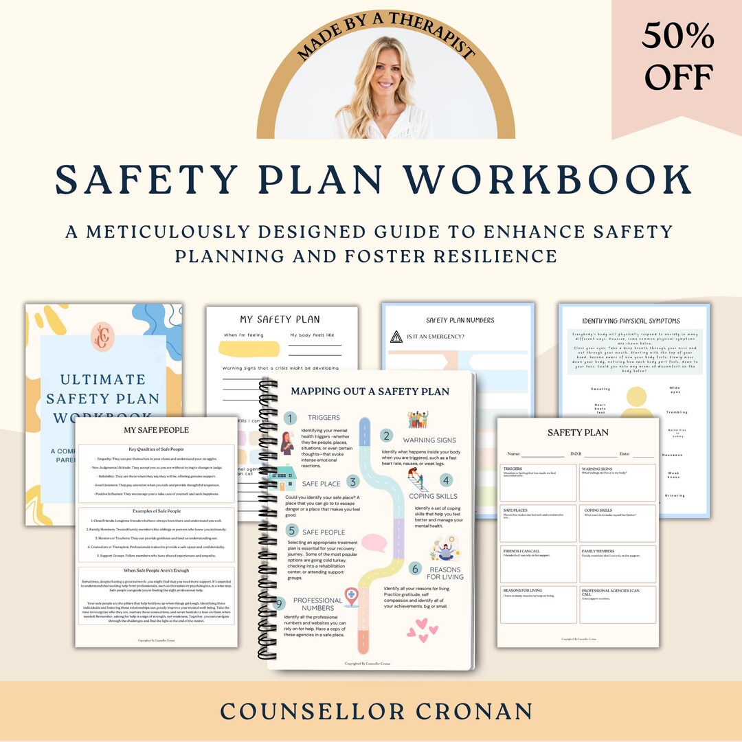 Crisis Safety Plan, Therapy Resources, Therapy Office Decor, School ...