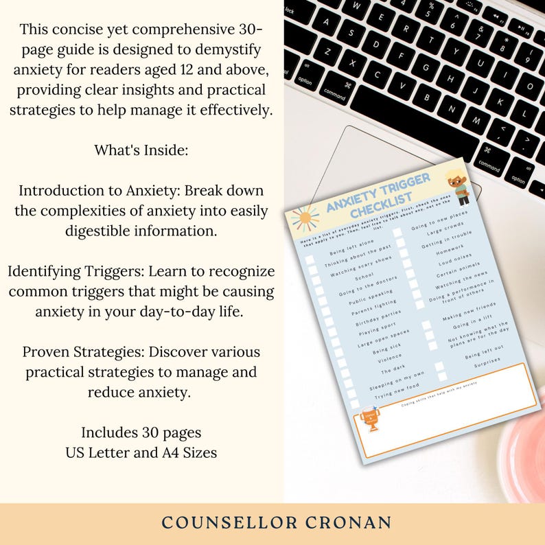 Anxiety Worksheets, Therapy Office Resources, Anxiety Bundle, Social ...