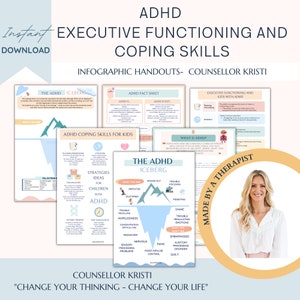 Adhd-executive Functioning Worksheet Bundle for Kids Time - Etsy