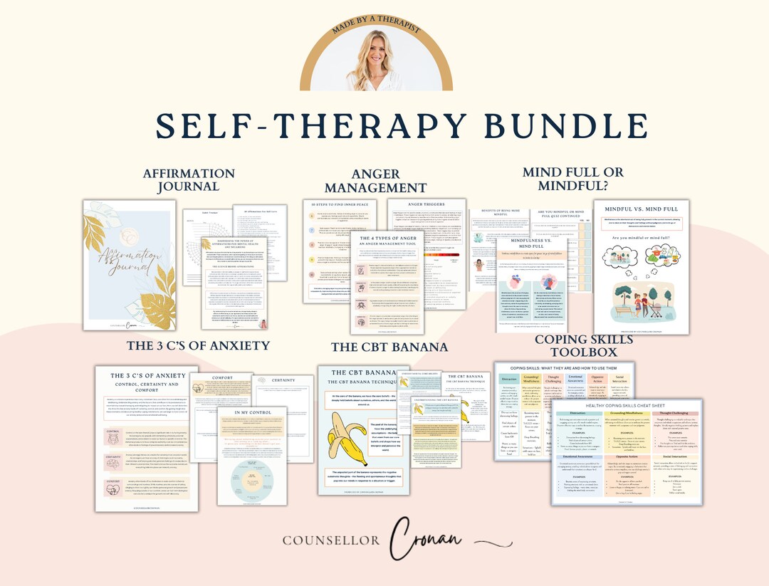 Self-help Therapy Toolbox Bundle, Personal Growth, Motivation, Self ...