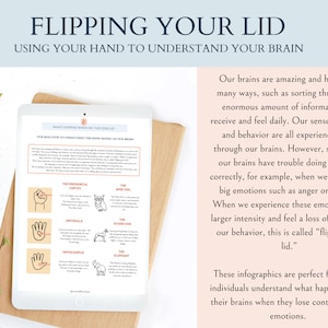 Flipping Your Lid Infographic Handout for Emotional Intelligence: Self ...