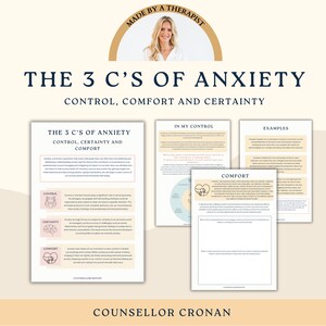 Anxiety Coping Skills Mega Bundle, Therapy Worksheets, Anxiety Cards ...