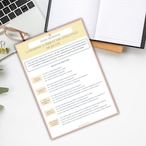 The Fight or Flight Response Workbook, Therapy Worksheets, Stress ...