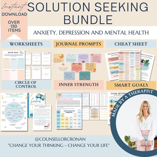 Solution Focused Therapy Mega Bundle Smart Goals Inner - Etsy Australia