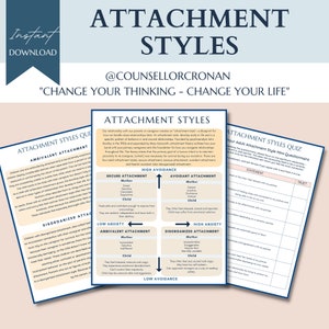 Attachment Styles Quiz Adult Attachment Styles Attachment - Etsy Australia