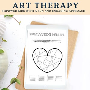 Art Therapy Worksheets for Mental Health, Self-esteem, and Confidence ...