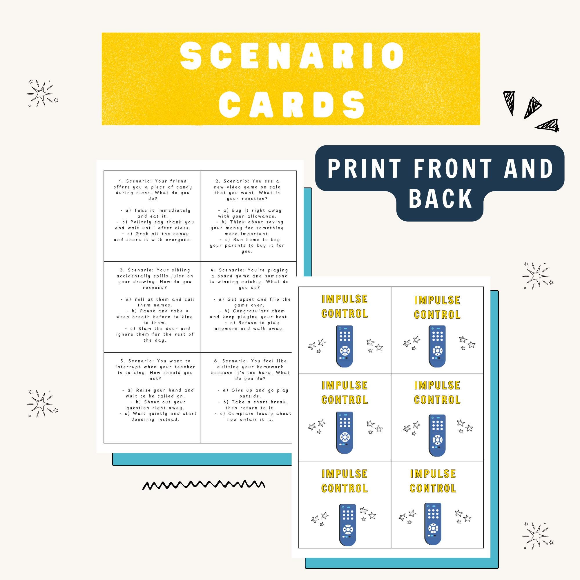 Impulse Control Workbook for Kids Aged 8-17 - Etsy