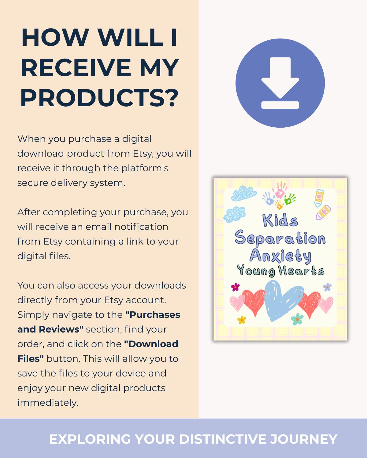 Separation Anxiety Workbook. Anxiety Relief. Kids Counselling. Art ...