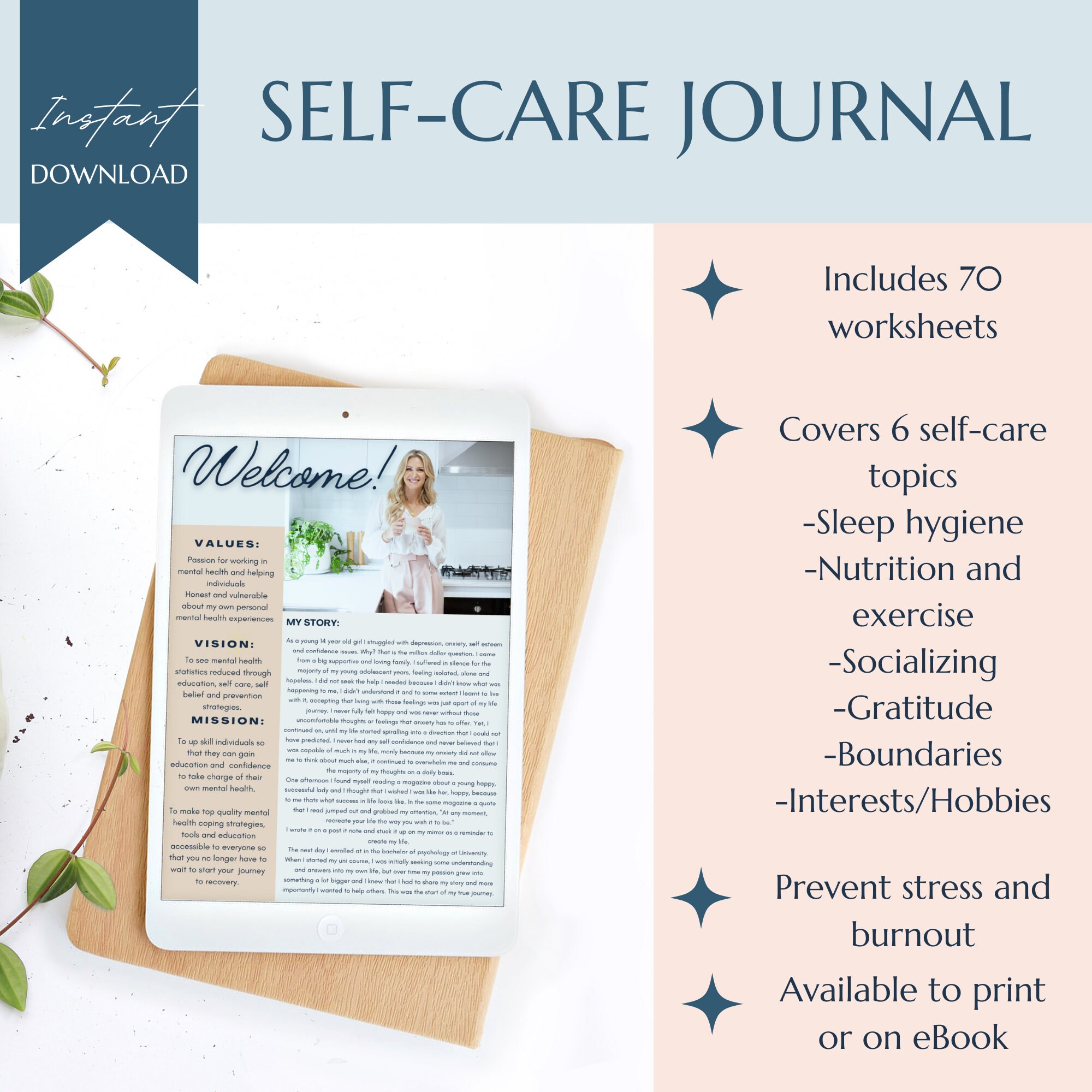 Self Care Journal Self Care Workbook Self Love Burnout - Etsy Australia