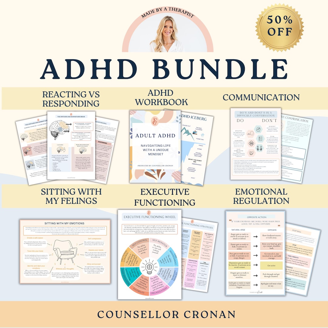 Adhd Super Therapy Bundle. Executive Functioning Methods. Communication ...
