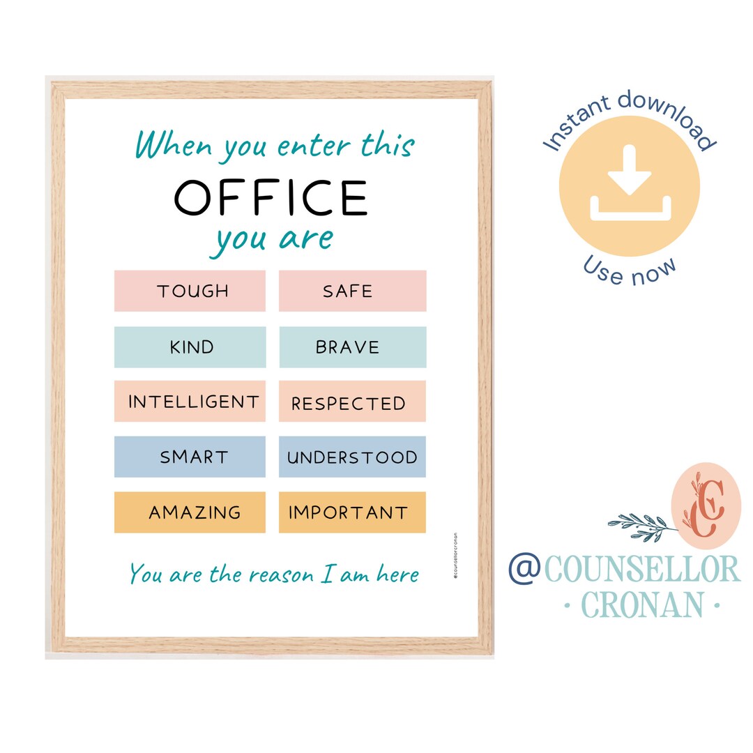 Therapy Office Sign, Therapy Office Decor, Mental Health Print ...