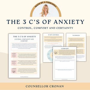 Anxiety Coping Skills Mega Bundle, Therapy Worksheets, Anxiety Cards ...