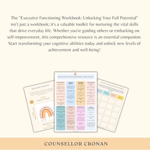 Executive Functioning Wheel and Strategies, ADHD, Autism, Coping Skills ...