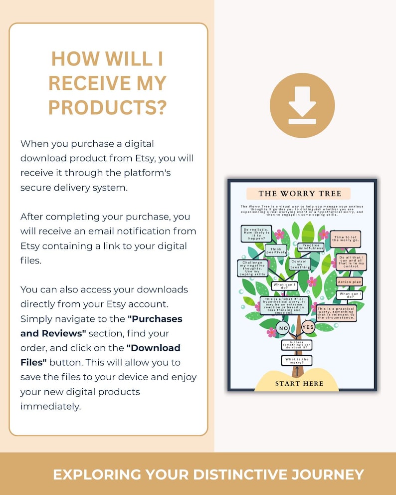 The Worry Tree Worksheets, Anxiety Relief, Cognitive Distortions ...