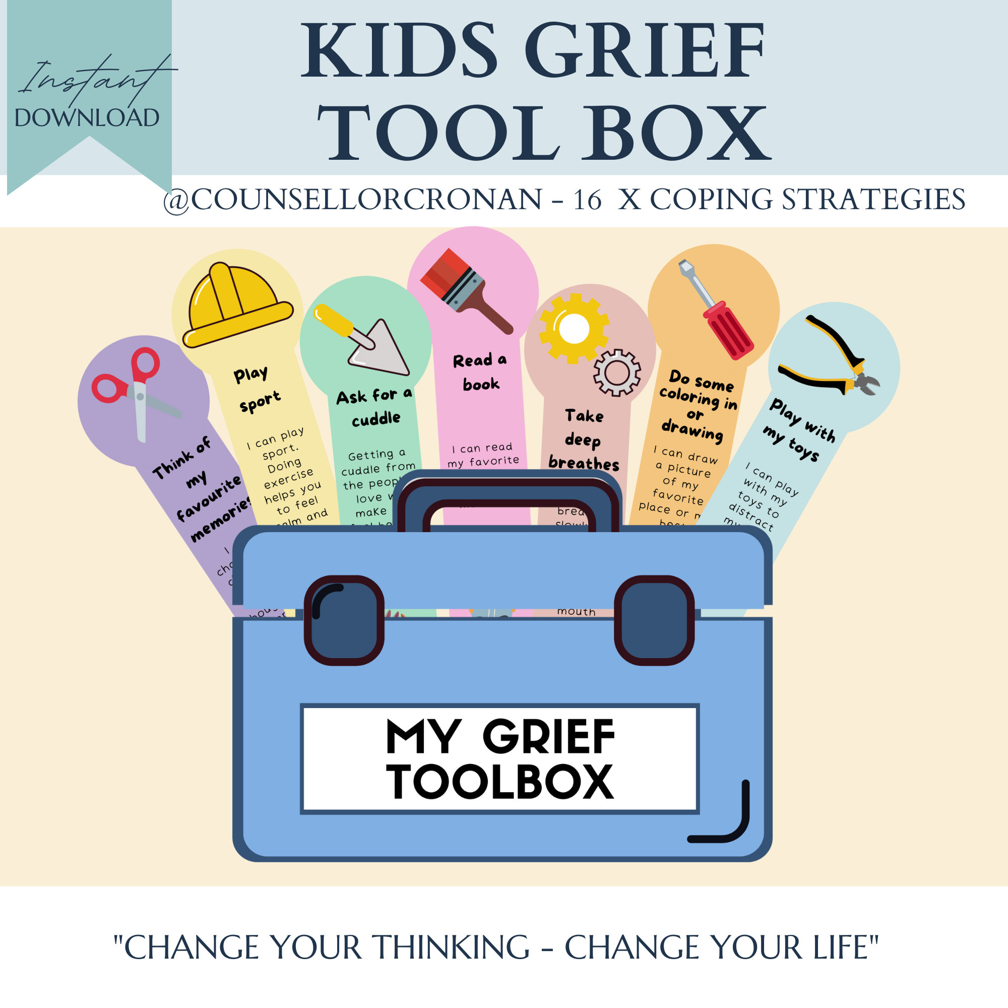 Grief and Loss 50% off Bundle Kids Therapy Psychologist - Etsy