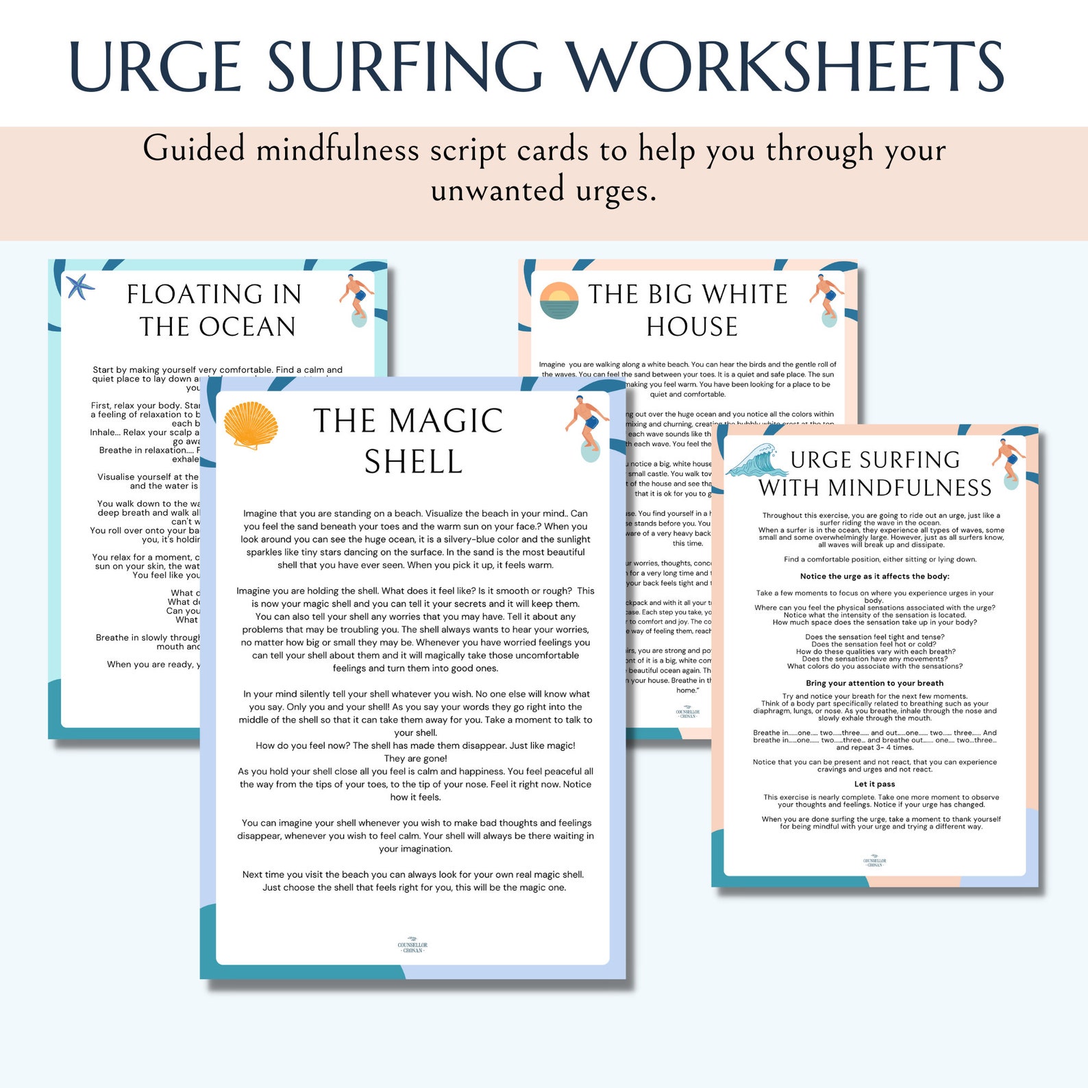 Urge Surfing Mindfulness Technique Substance and Abuse Drugs - Etsy ...