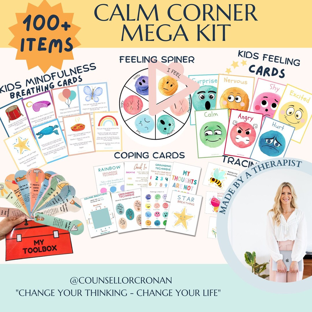 Calming Corner Kit Bundle Coping Skills for Kids Self - Etsy