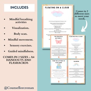 Guided Mindfulness Cards Scripted Meditation Handouts - Etsy