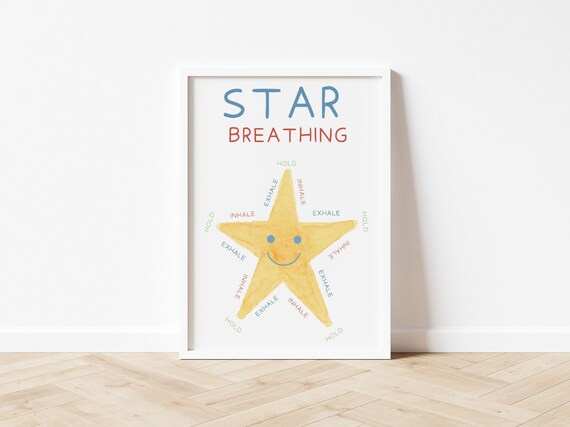 Star Breathing Poster Feelings Poster Calming Corner Social | Etsy ...