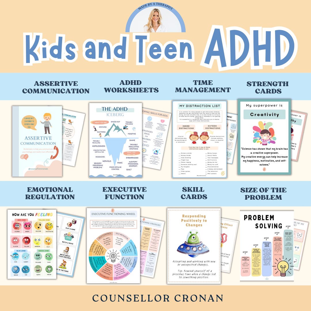ADHD Self-therapy Resources and Tools for Kids Behavior Management ...