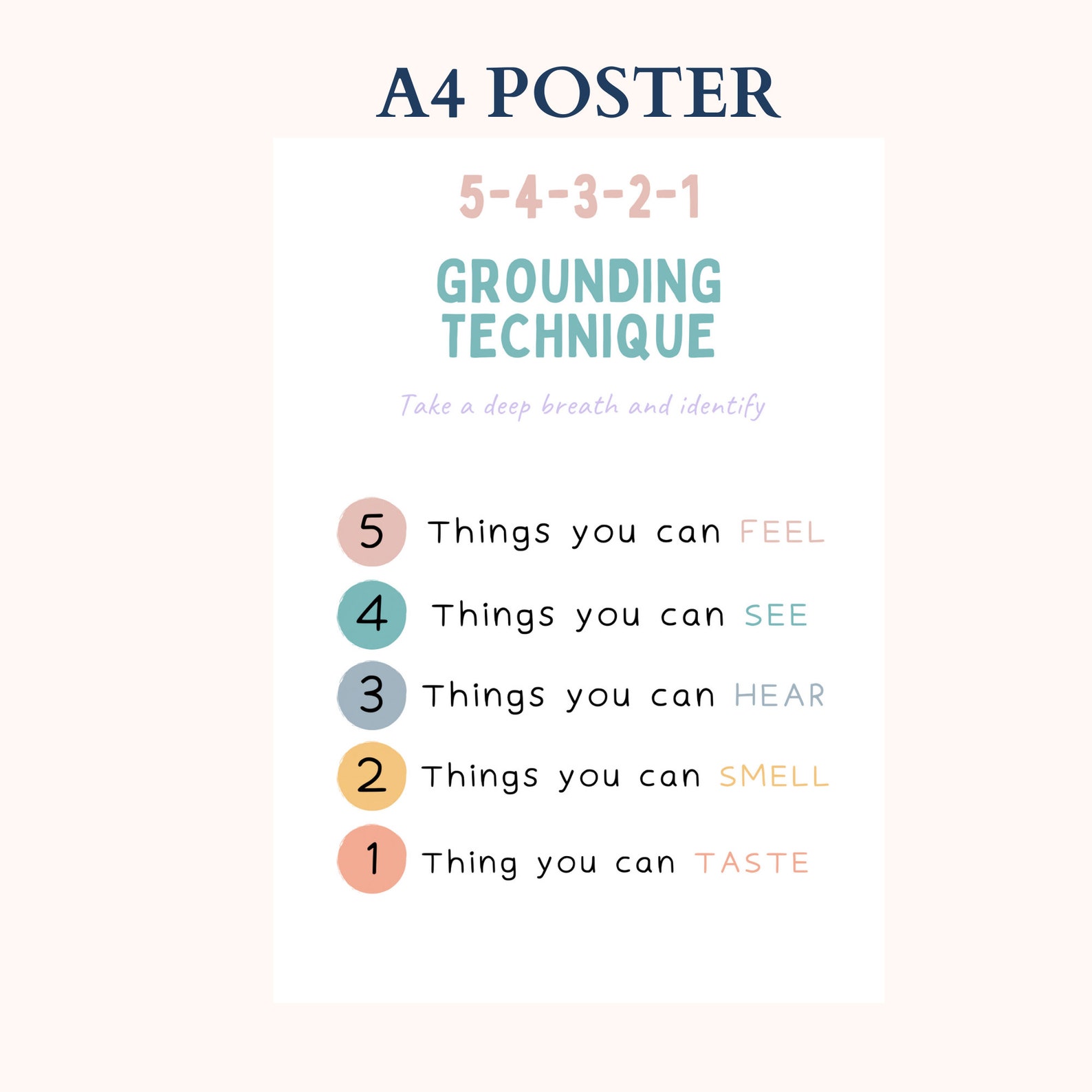 Grounding Exercise Worksheet Therapy Workbook Therapy - Etsy