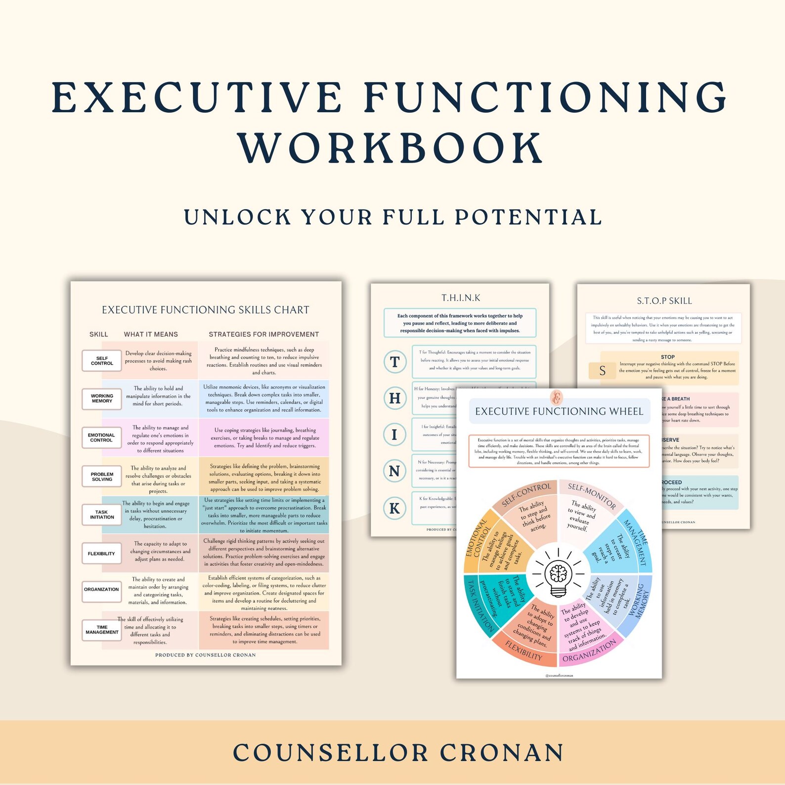 Executive Functioning Skills Chart for Educators. Mental Health ...