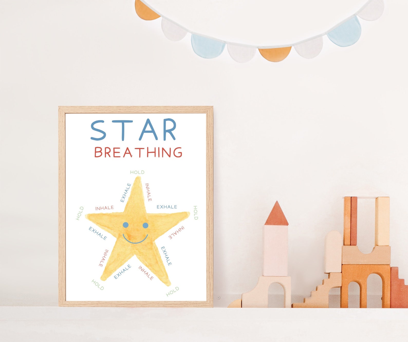Star Breathing Poster Feelings Poster Calming Corner Social - Etsy