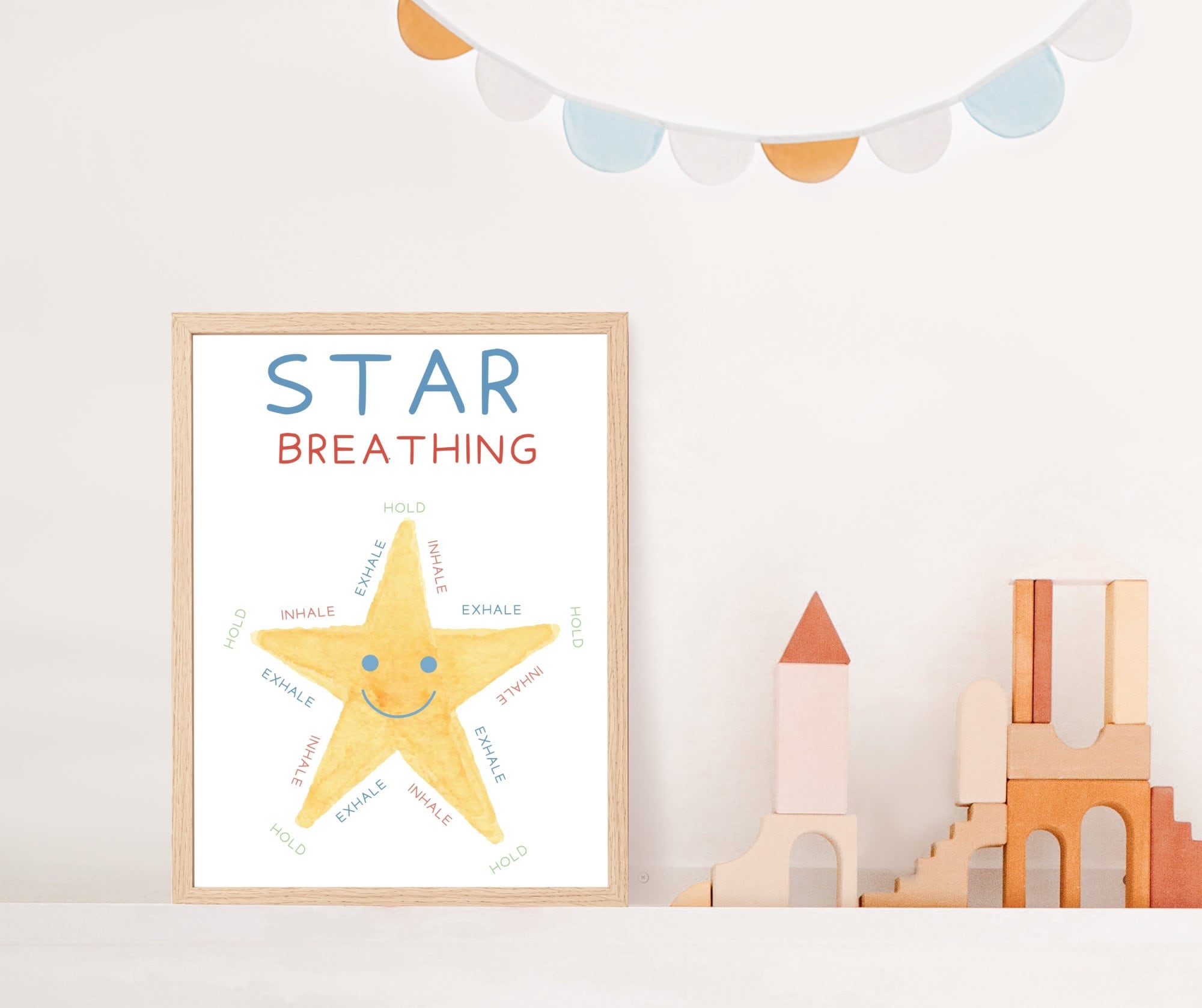 Star Breathing Poster Feelings Poster Calming Corner Social | Etsy ...