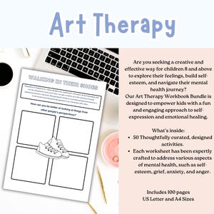 Art Therapy - 100 Worksheets for Social-emotional Learning. Life Skills ...