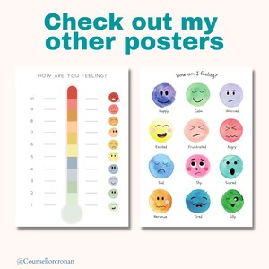 Mood Check in Poster, Social Emotional Learning, Calm Down Corner ...