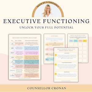 Adhd - Executive Functioning Worksheets. Therapy Bundle. Self-care ...